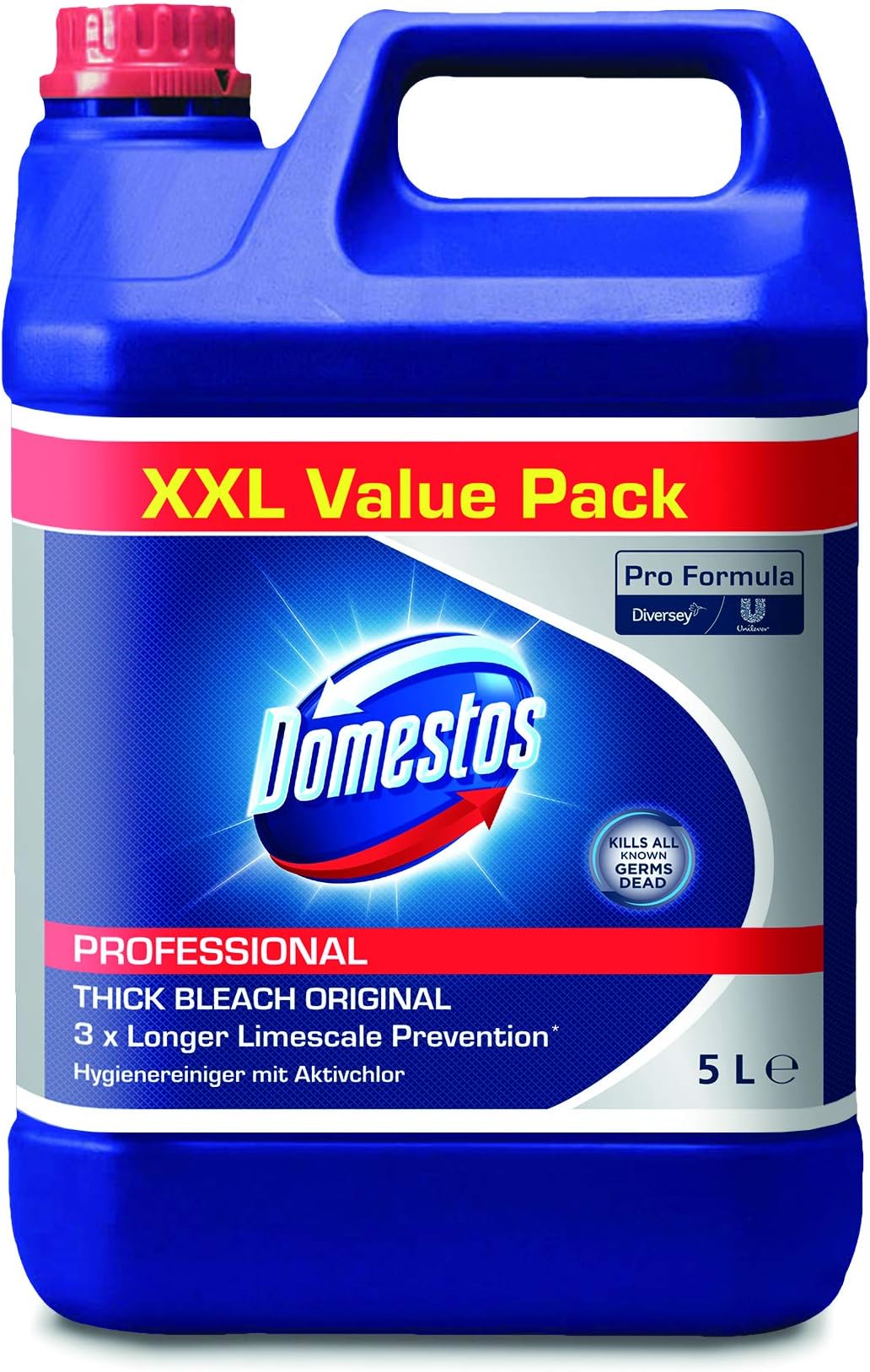 Domestos Extended Germ Kill Bleach, 5 L - 2 Pack : Amazon.co.uk: Grocery