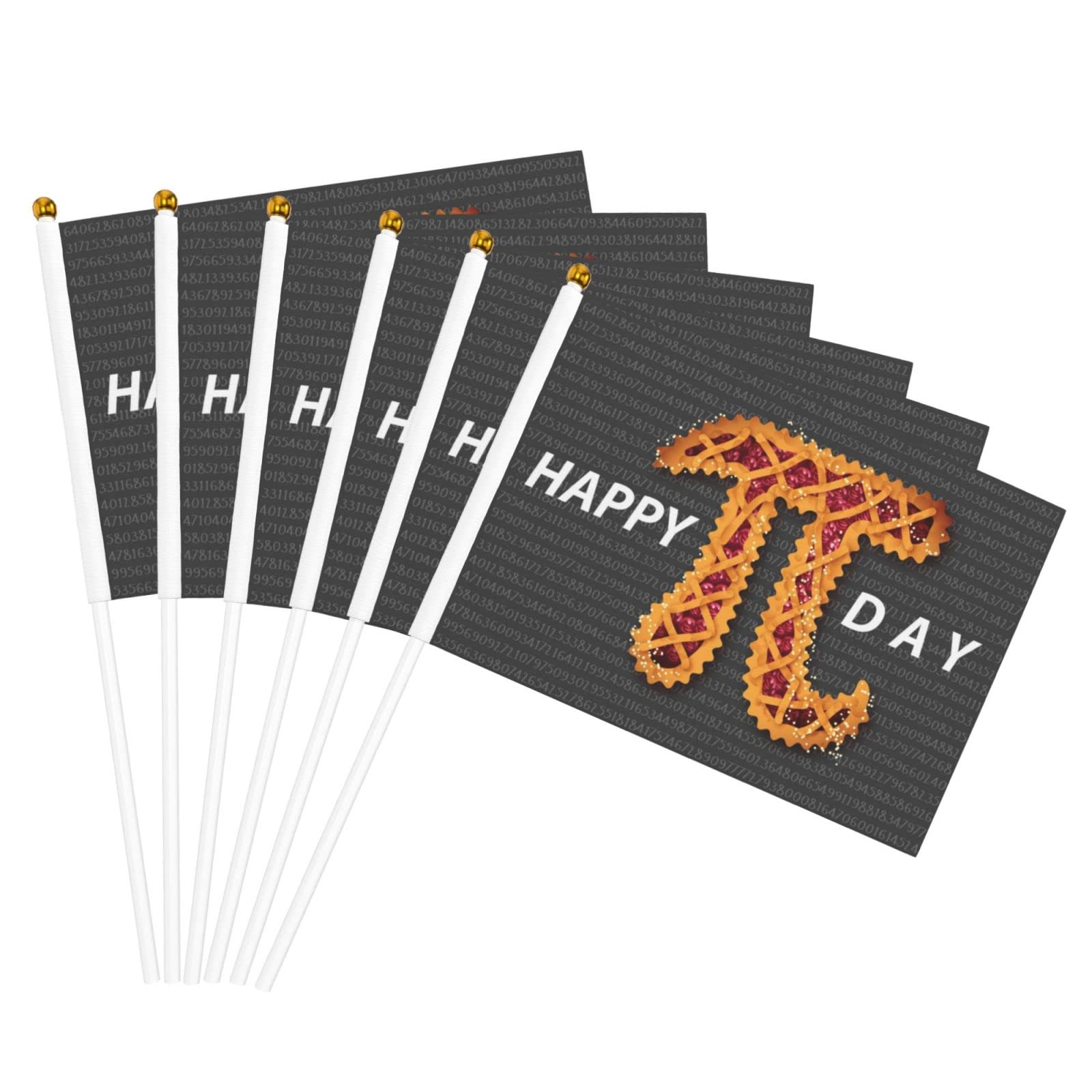 Amazon.com : SLNFDKND Funny Pi Day Spiral Pi Math 3.14 Small Mini Flags ...