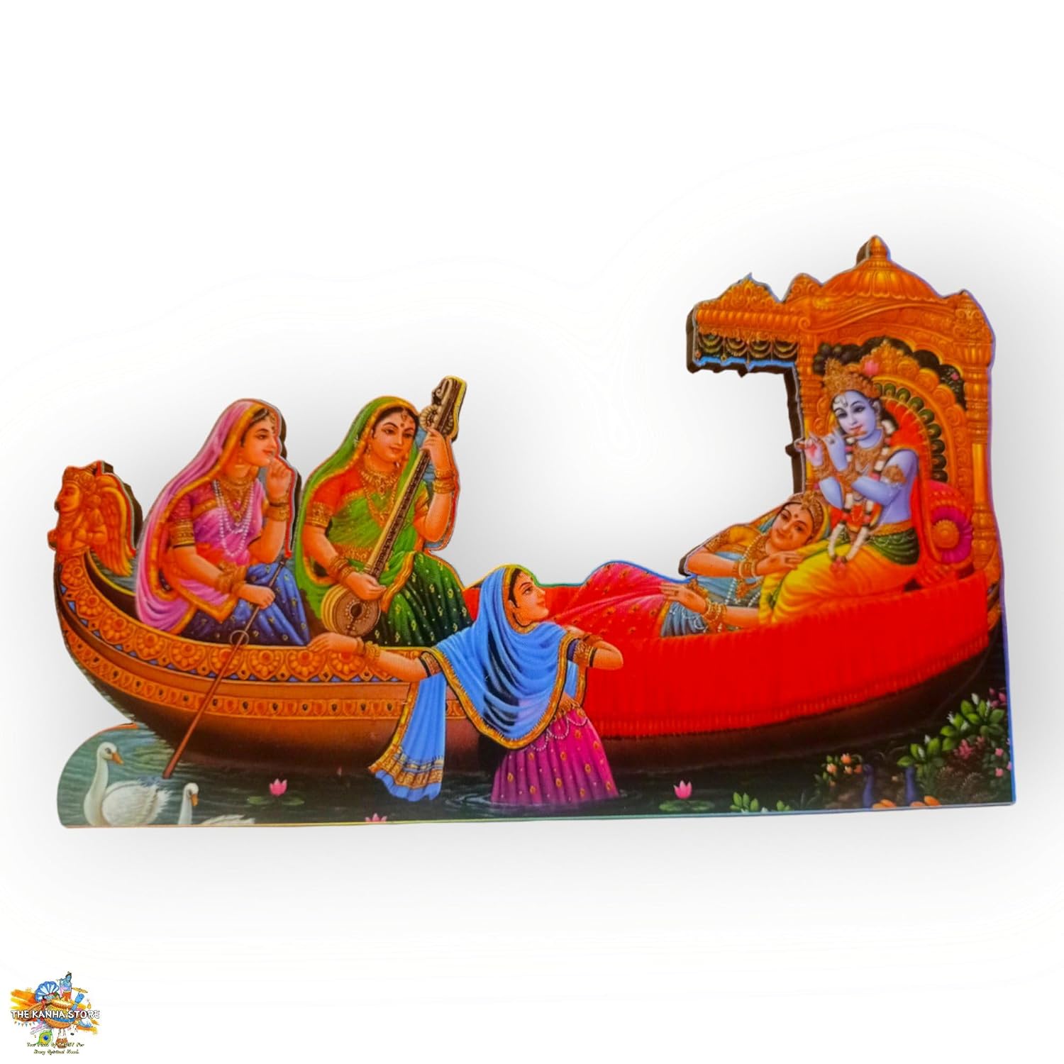 Buy Brij Sugandha Krishna Leela Figures – MDF Wood with Stand of Bal ...