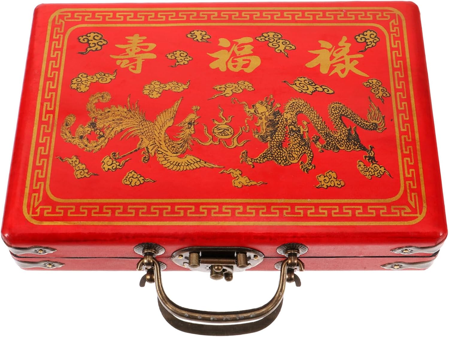 Amazon.com: TOYANDONA Mahjong Box Only Mahjong Storage Box Wood Potable ...