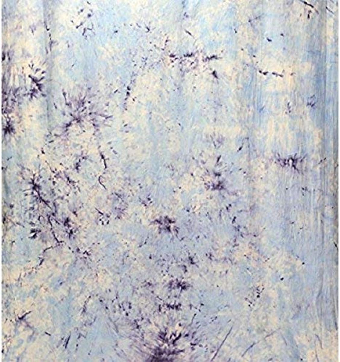 CowboyStudio Hand Painted 6 X 9ft Blue and Purple Muslin Photo Backdrop ...