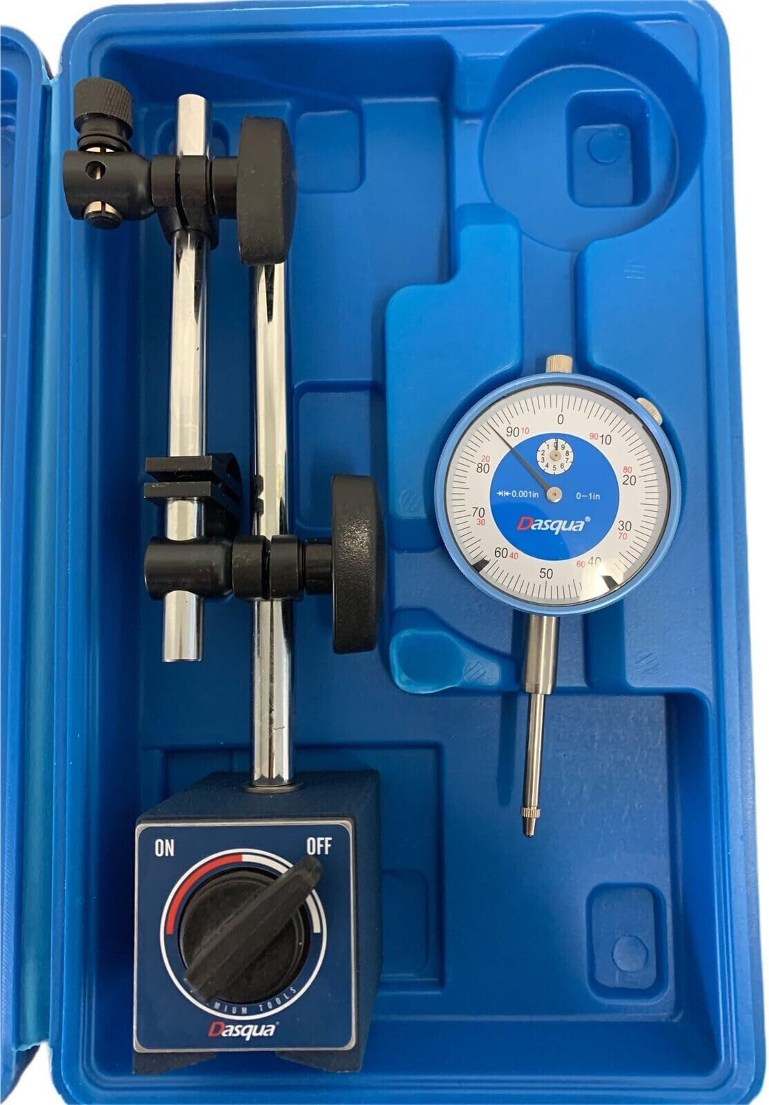 KATSU Dial Test Indicator DTI Gauge 0-10mm with Magnetic Base : Amazon ...