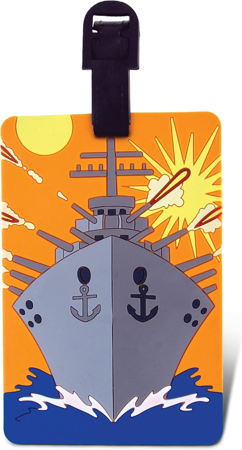 Amazon.com: Puzzled Battleship Luggage Tag - Unique Warship Cruiser ...