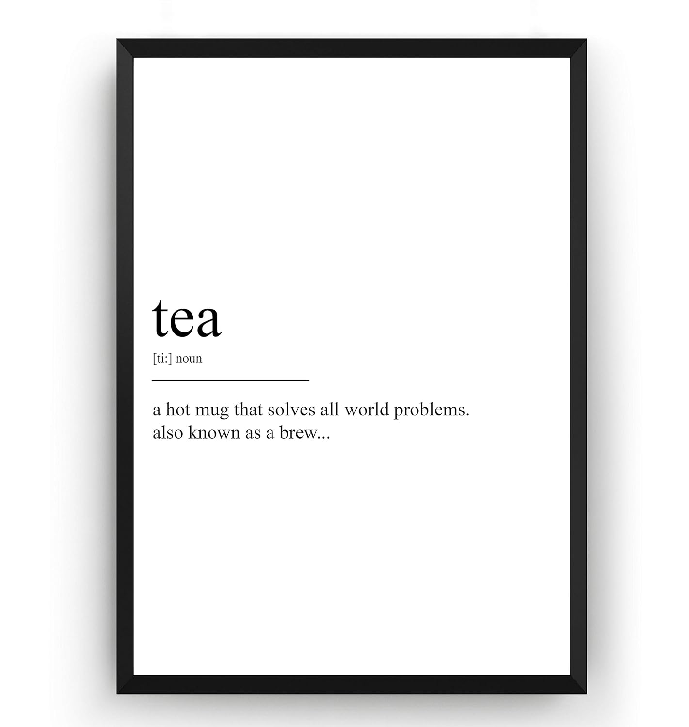 Amazon.com: Tea Definition Print - Version 2 - Poster Wall Art Quote ...