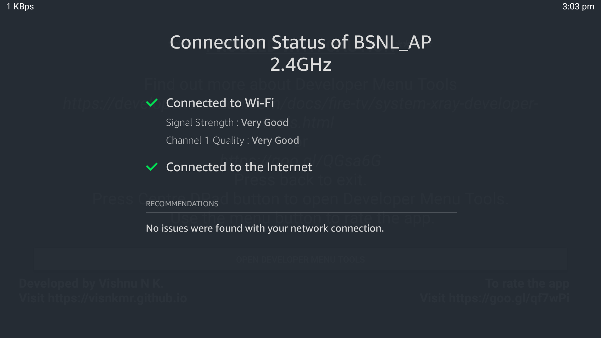 Developer Tools Menu Shortcut for Fire TV:Amazon.com.br:Appstore for ...