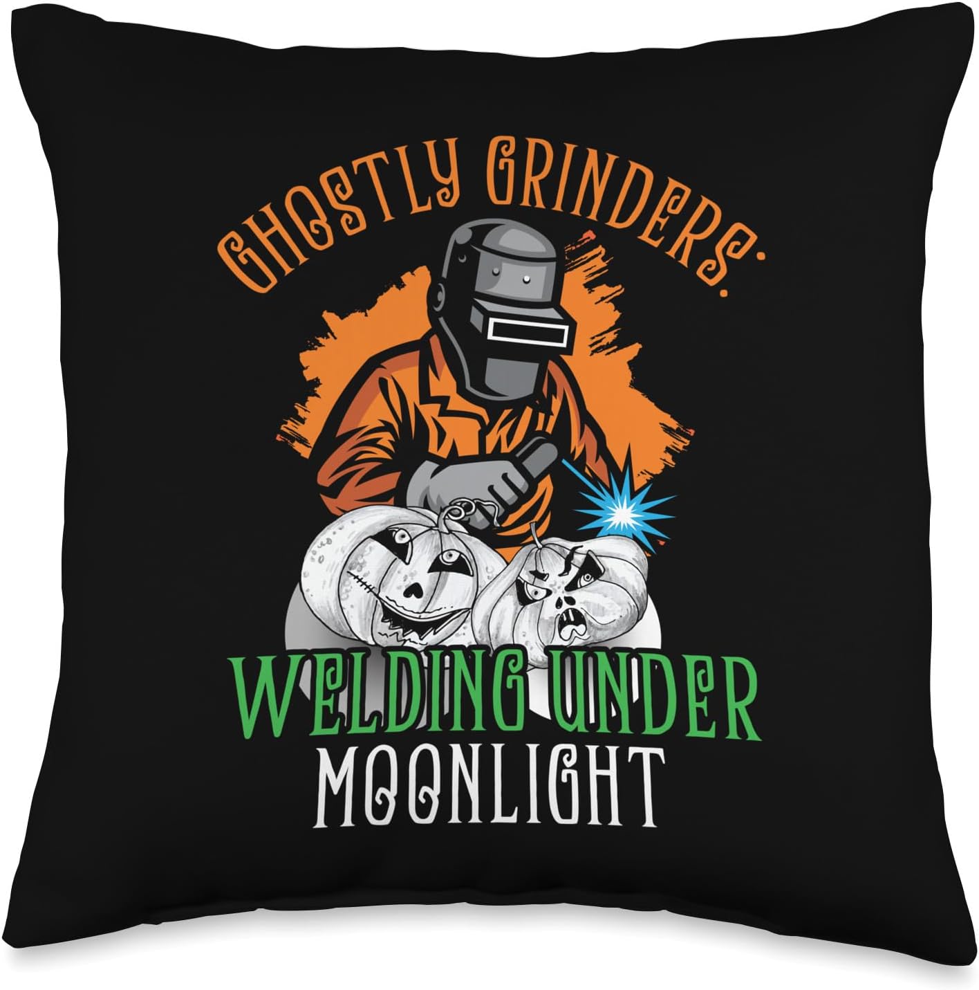 Amazon.com: Metal Worker Scary Halloween Costume Ghostly Grinders ...