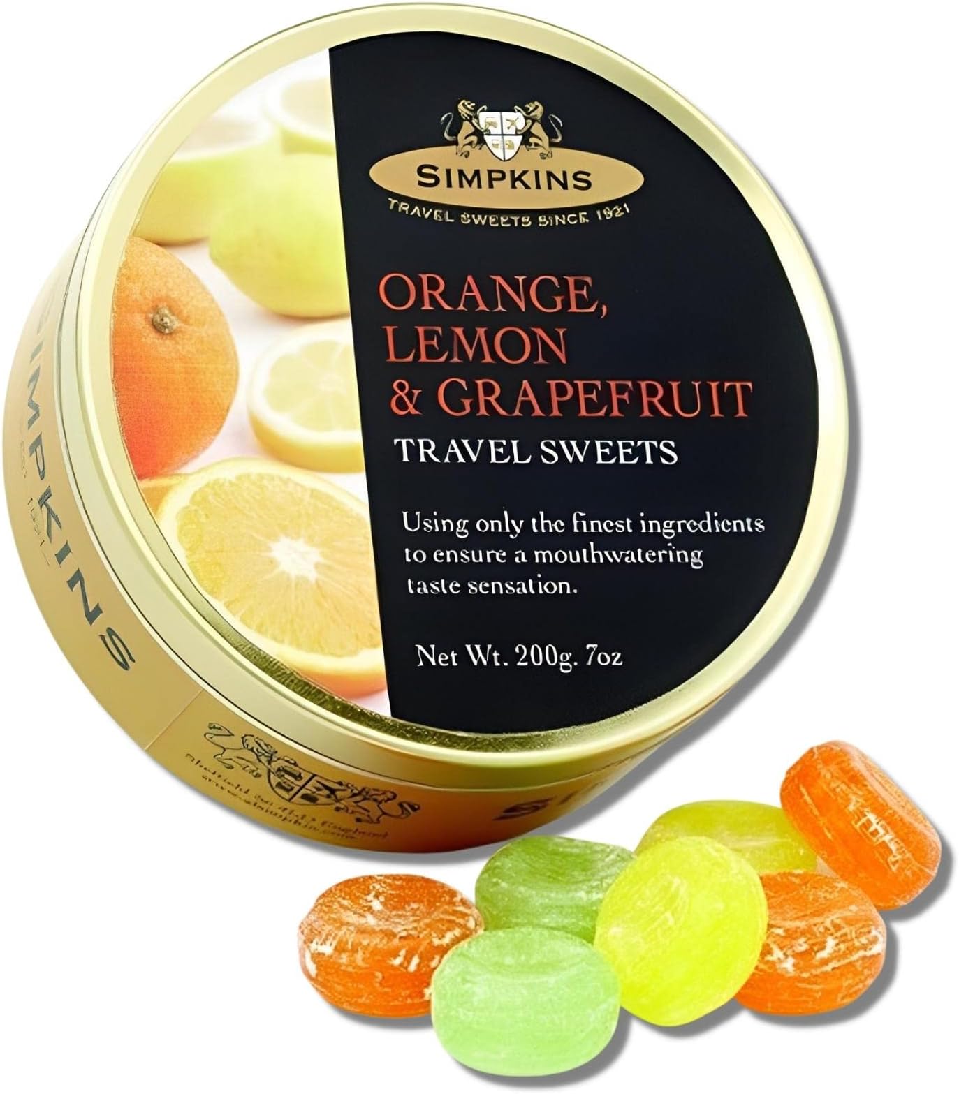 Amazon.com : Simpkins Candy Travel Sweets | Hangover Drops | 200g, Tin ...