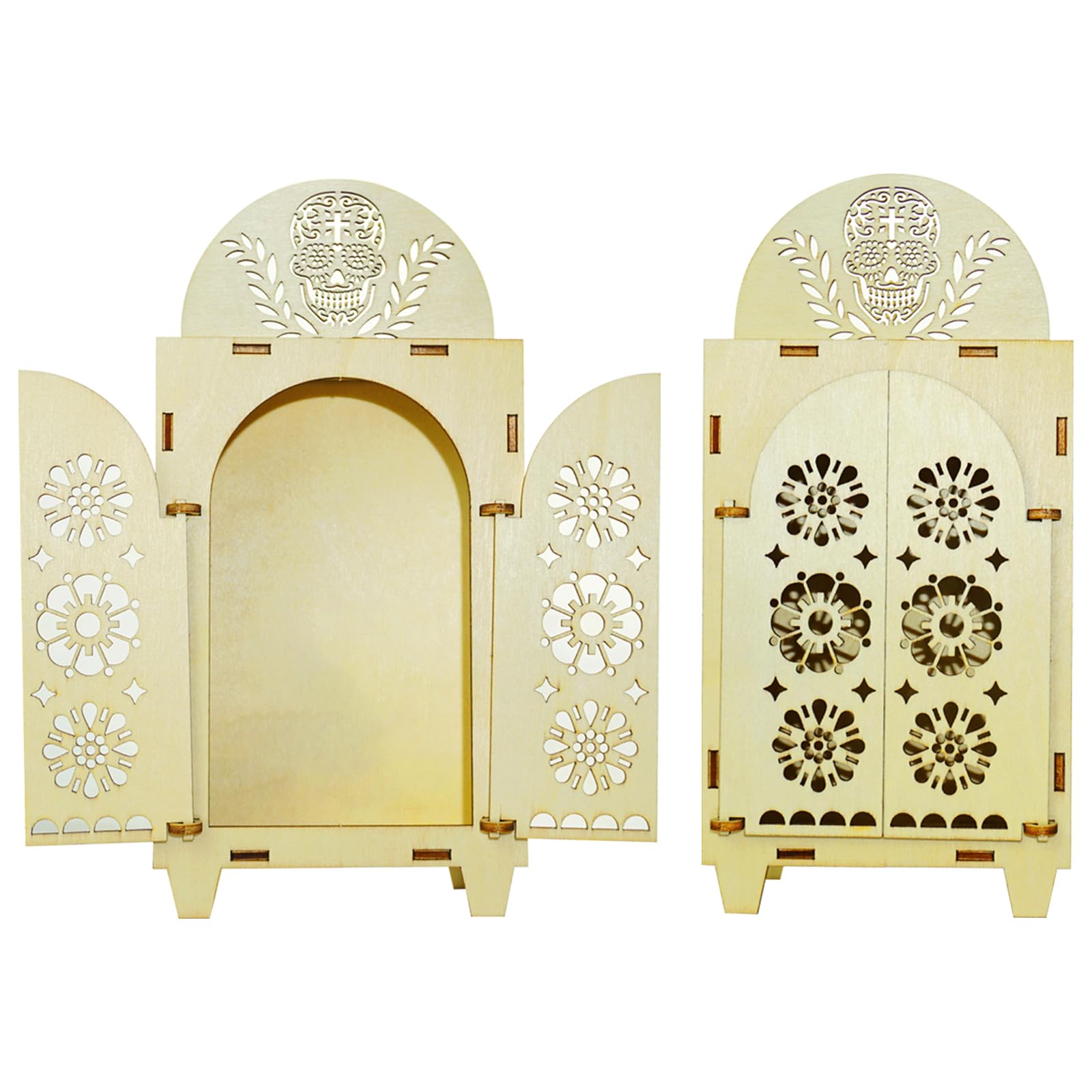 Amazon.com - Ebucco Dia De Los Muertos Ofrenda Shadow Box, Wooden Day ...