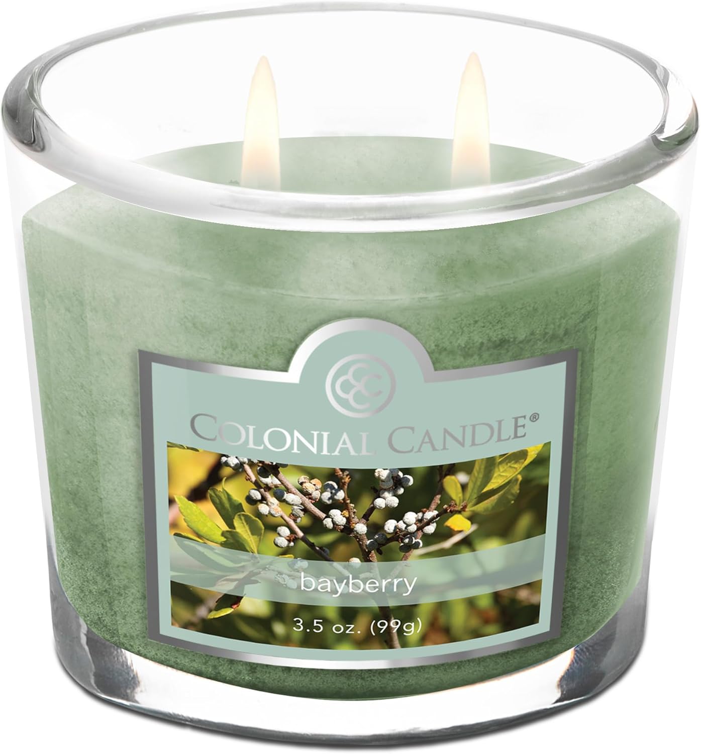 Amazon.com: Colonial Candle Bayberry Scented Jar Candle, 2 Wick, 3.5 oz ...