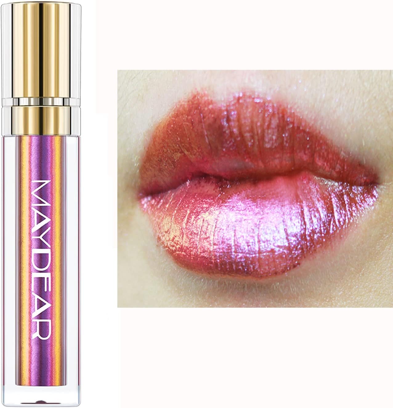 Amazon.com : Maydear Chameleon Lipstick, High Pigmented Pink Lipstick ...