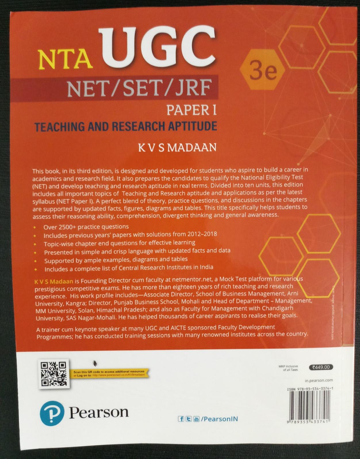 Buy NTA UGC NET/SET/JRF - Paper 1 (Old Edition) Book Online at Low Prices in India | NTA UGC NET ...