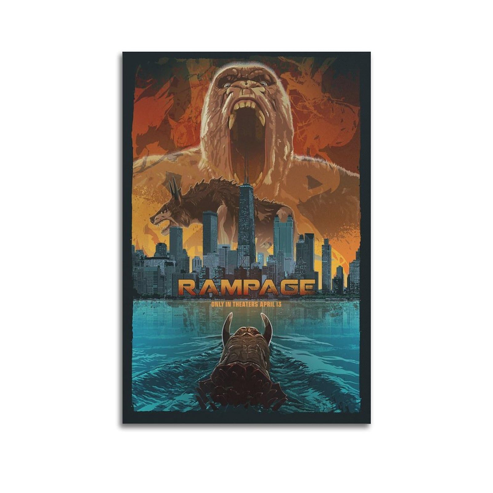 Rampage Movie Poster Rampage | Poster By Pushkar_Chatterjee