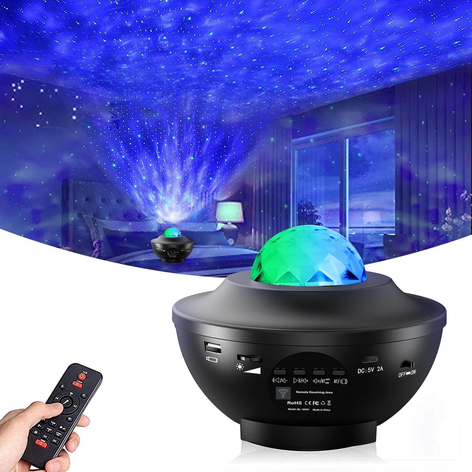 Galaxy Star Projector, Amorno Nebula LED Night Light for Room Decor ...