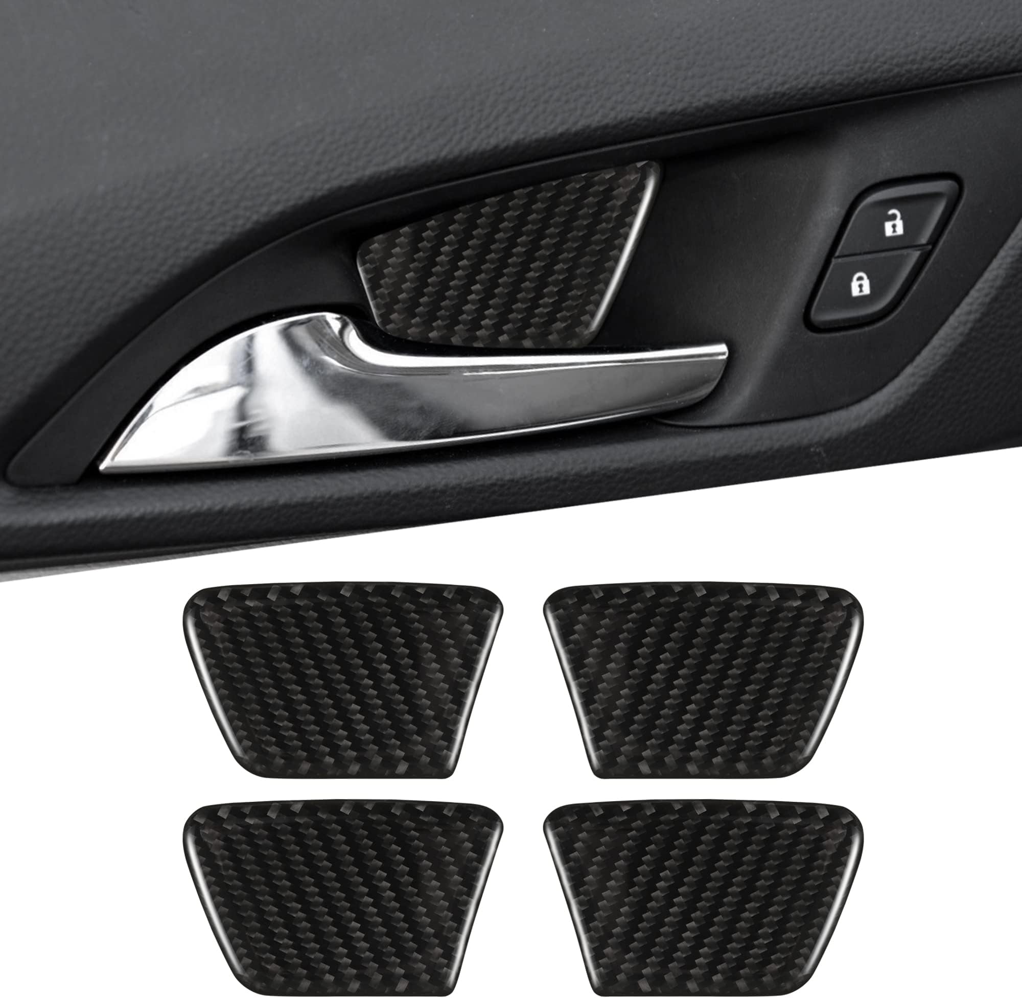 Amazon.com: TOMALL Car Inner Door Handle Bowl Cover Compatible with ...