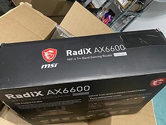 Amazon.com: MSI Radix AX6600 WiFi 6 Tri-Band Gaming Router, AI QoS, 1 ...