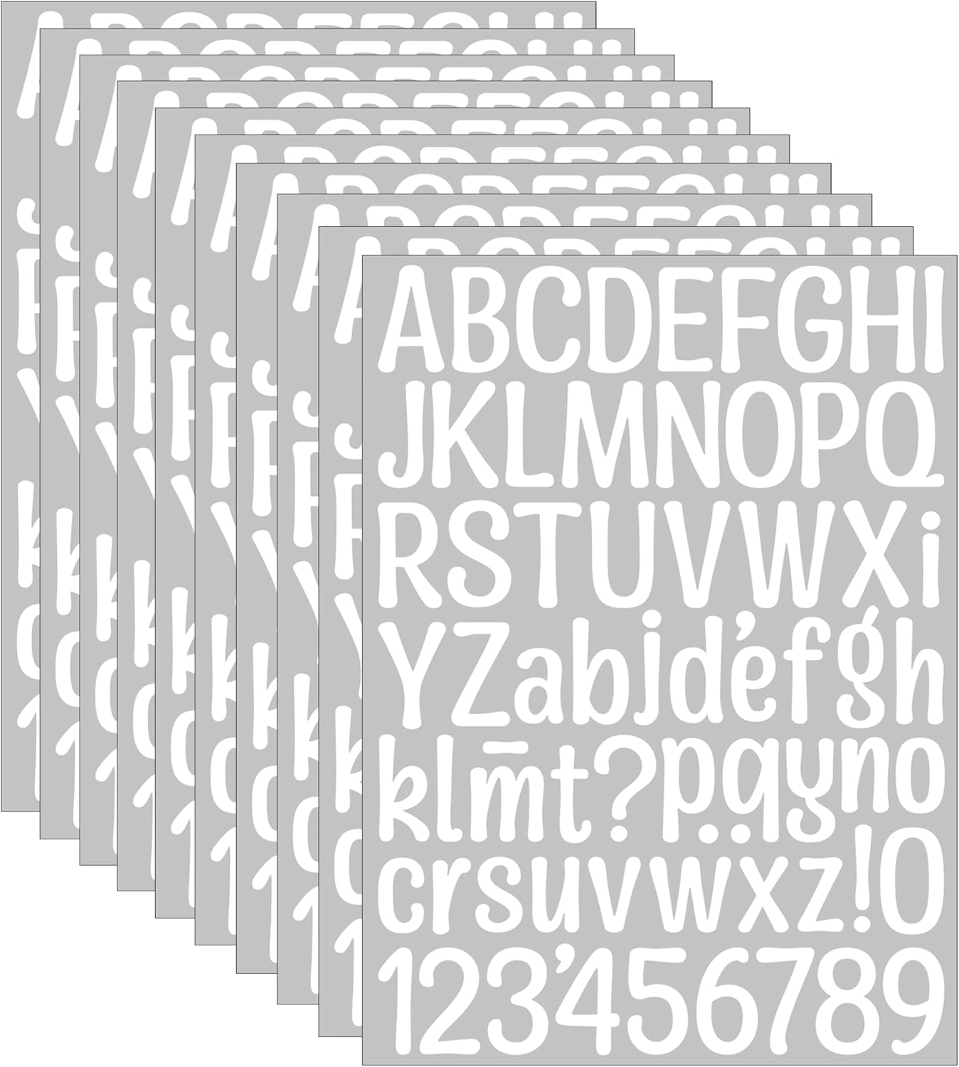 Amazon.com: 690Pcs 1.5 Inch Letter Stickers, 10 Sheet Vinyl Letter ...
