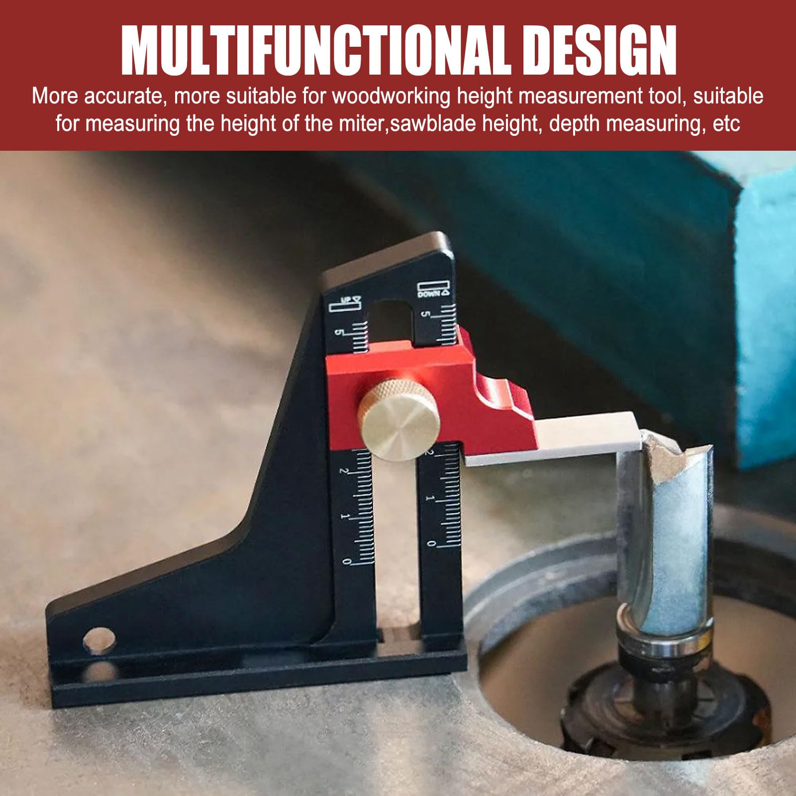 Snapklik.com : Woodworking Height Gauge Depth Measurement Tools Sawing ...