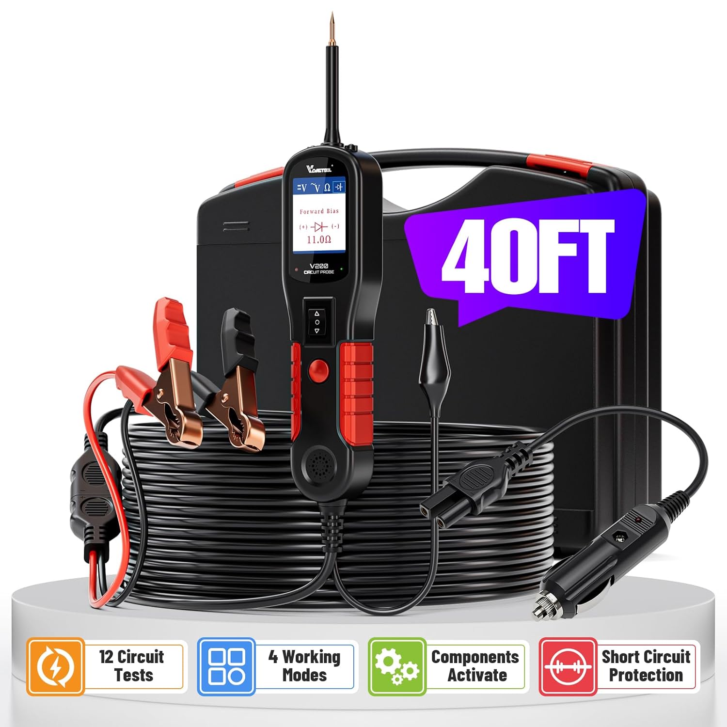 Amazon.com: Power Circuit Probe Kit VDIAGTOOL V200, Automotive Circuit ...