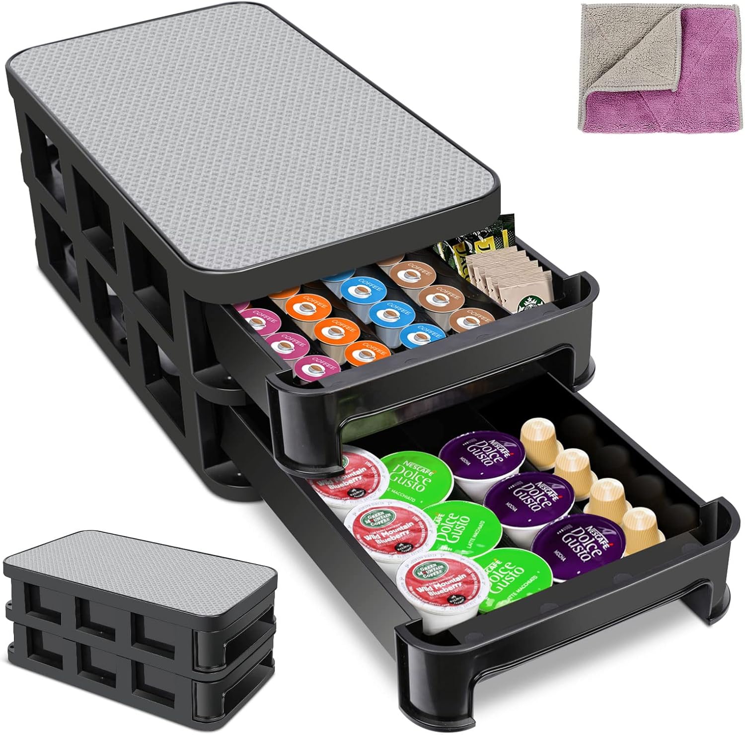 Amazon.com: Almcmy Coffee Pod Holder Drawer, K Cup Storage Holder with ...