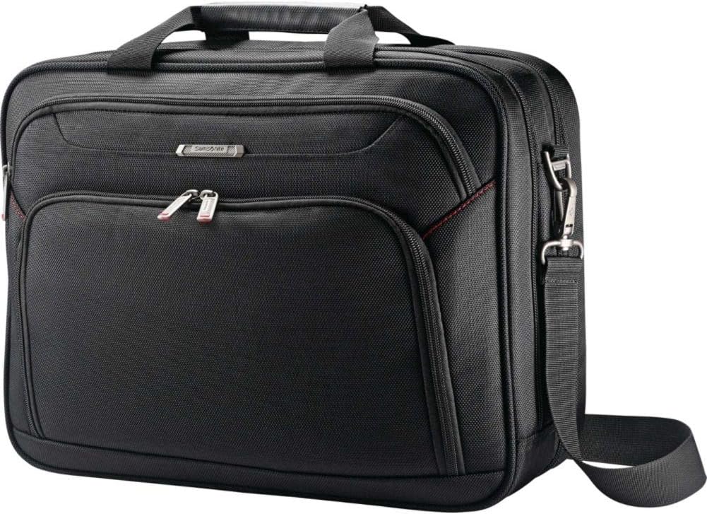 Amazon.com | Samsonite Classic Multi Toploader Briefcase, Black, Double ...