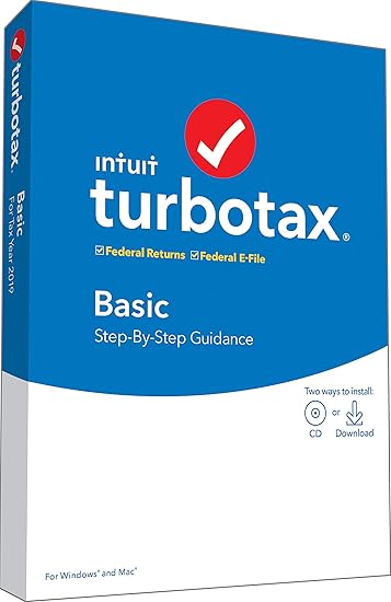 Amazon.com: [Old Version] TurboTax Basic 2019 Tax Software [PC/Mac Disc ...