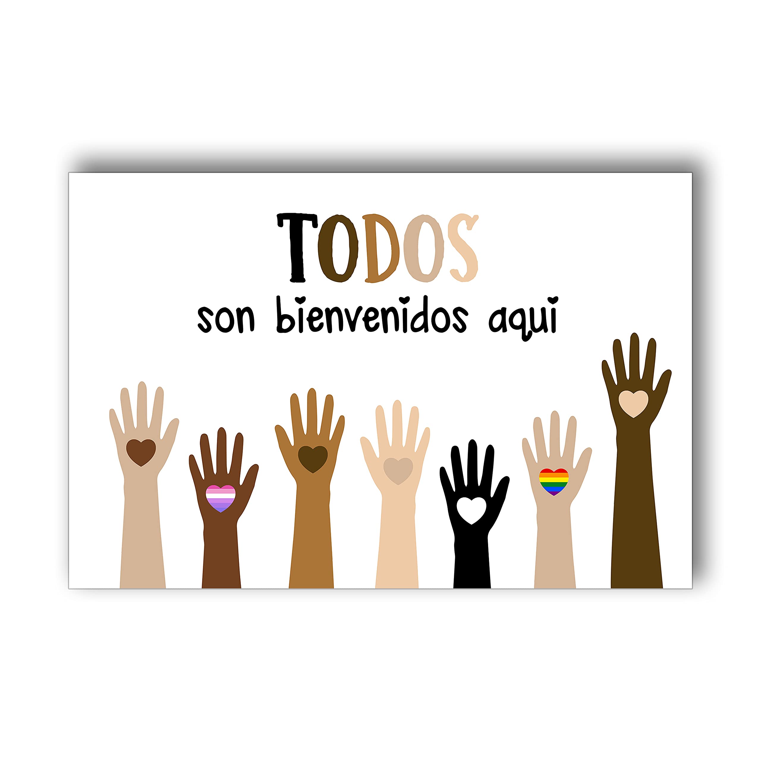 Jinniee Poster Diversity Spanish Art Todos Son Bienvenidos Classroom ...