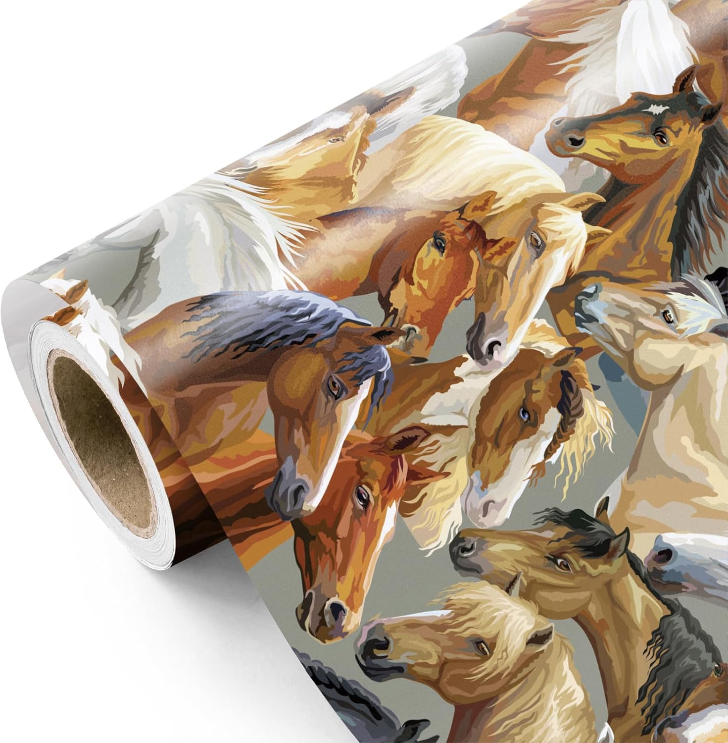 Amazon.com: WRAPAHOLIC Horse Wrapping Paper Roll - Mini Roll - 17 Inch ...