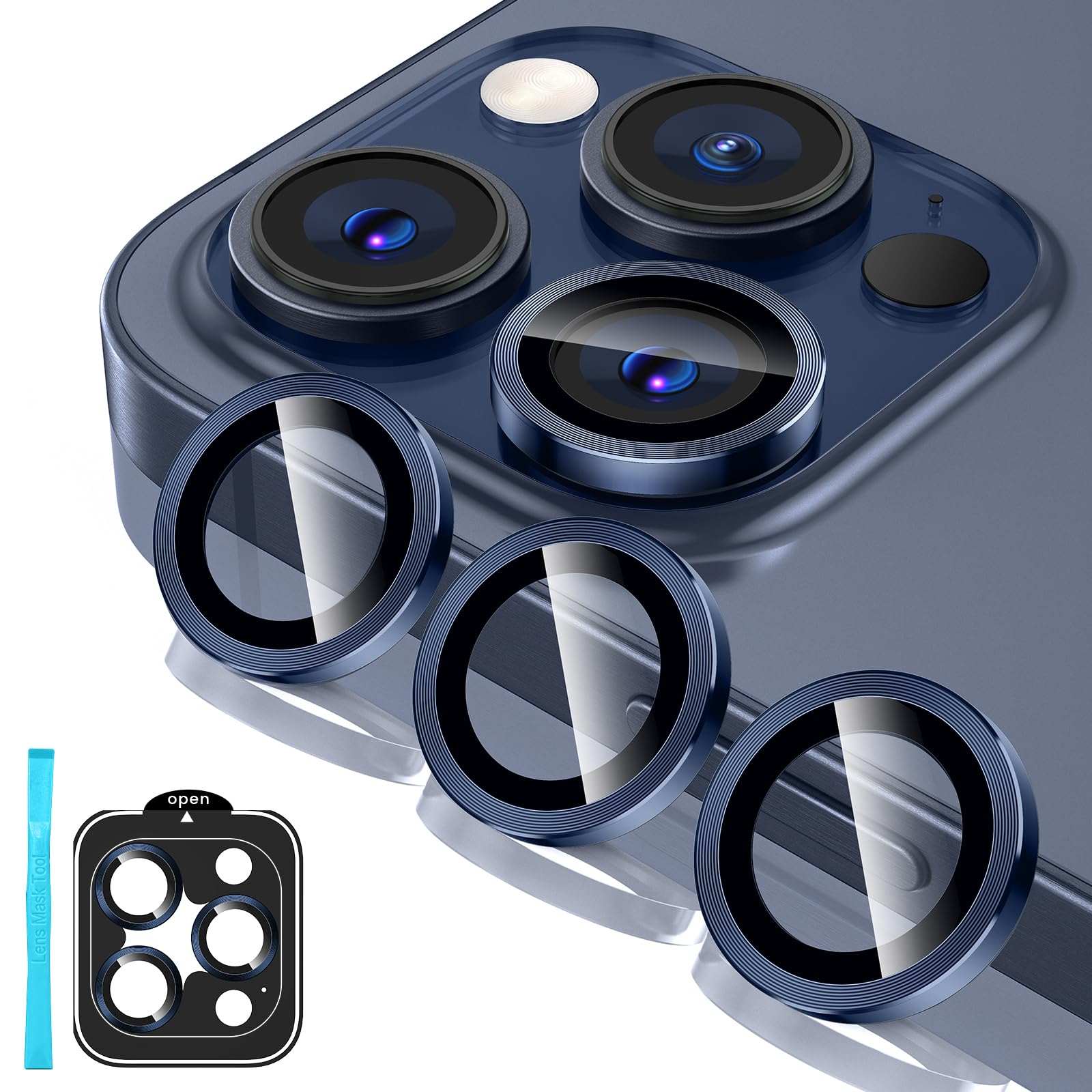 Amazon.com: Tensea for iPhone 15 Pro/iPhone 15 Pro Max Camera Lens ...