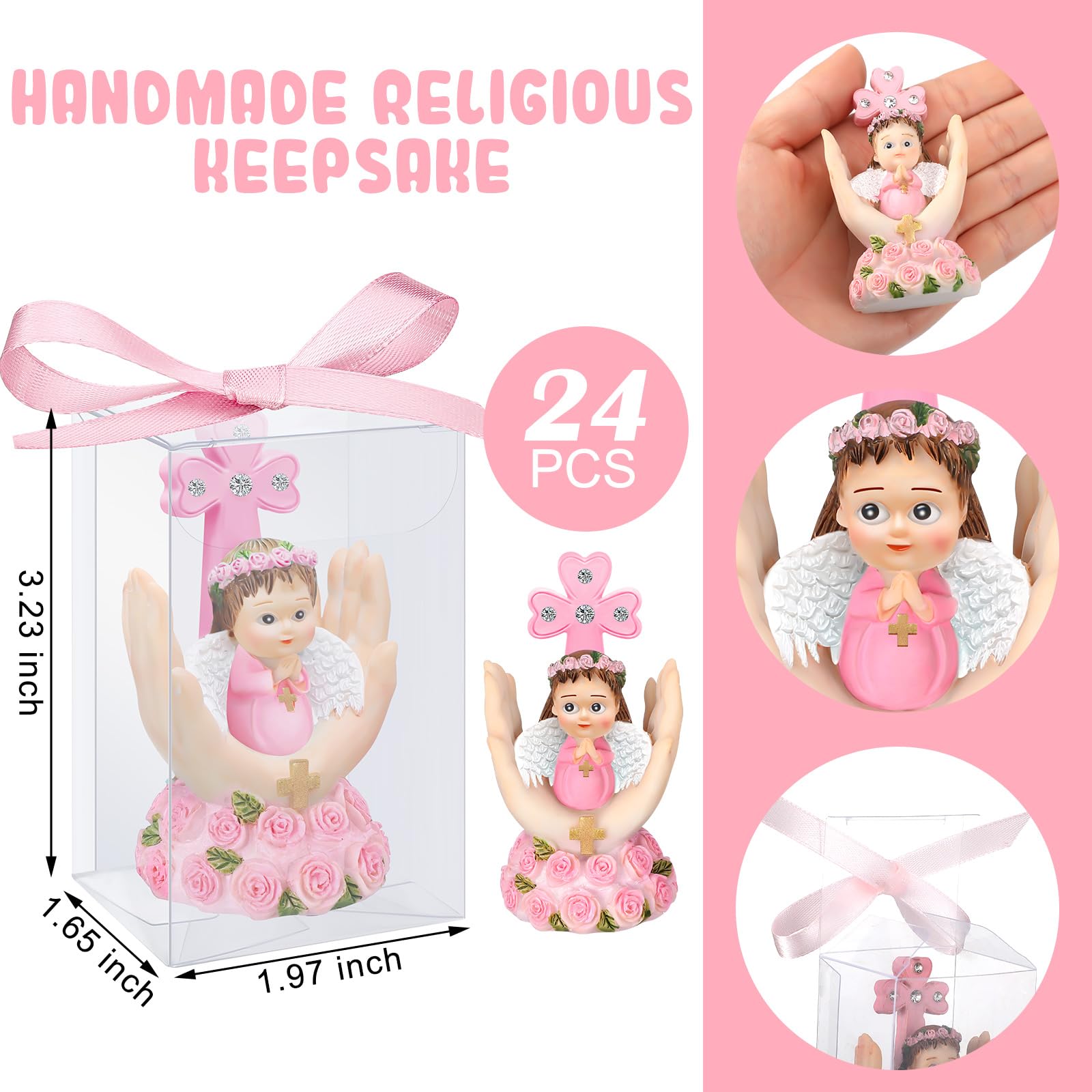 Snapklik.com : Anglechic 24 Set Religious Keepsake Bulk Recuerdos De ...