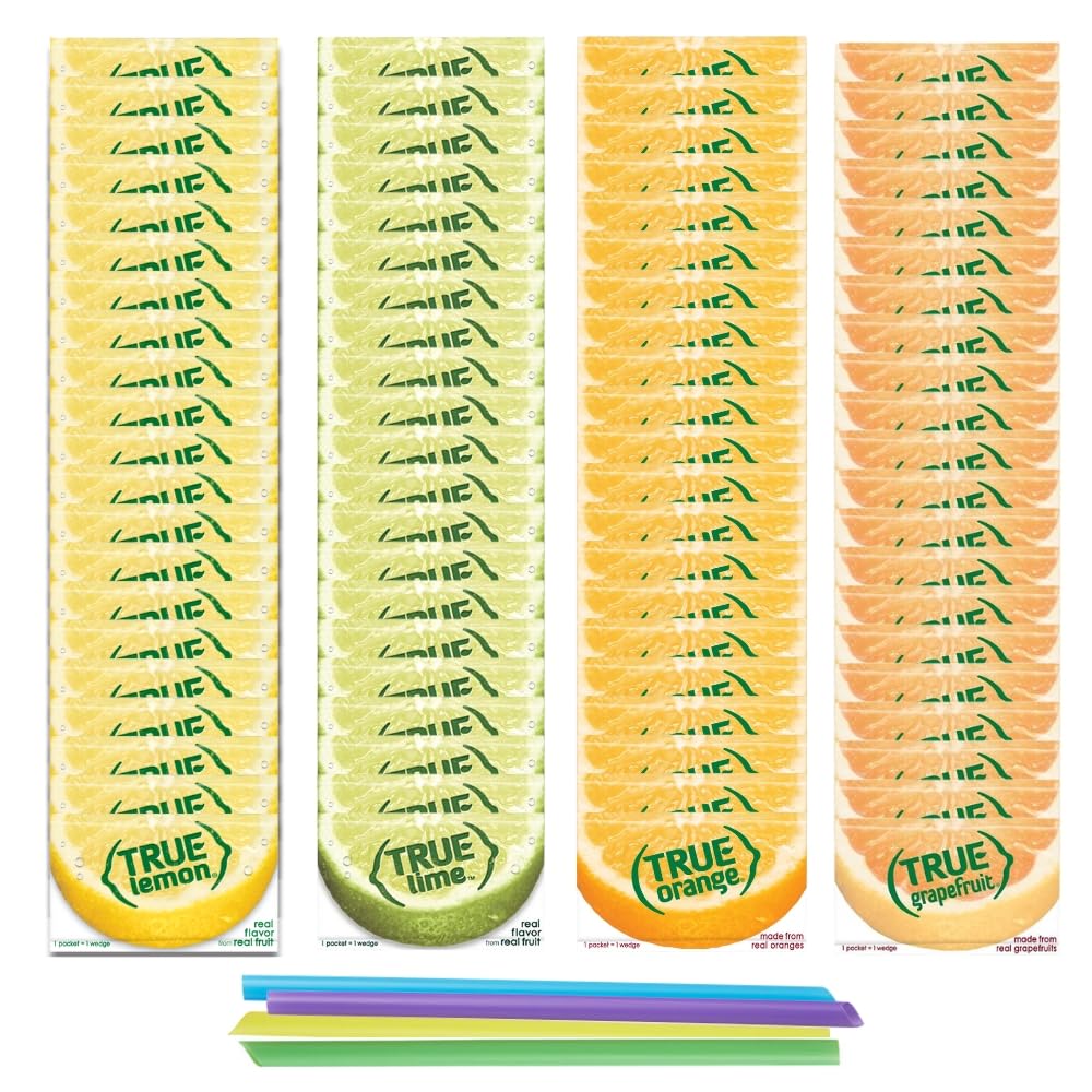 Buy (100 Pack, 25 Each) True Crystalized Packets Variety Box Packaged ...