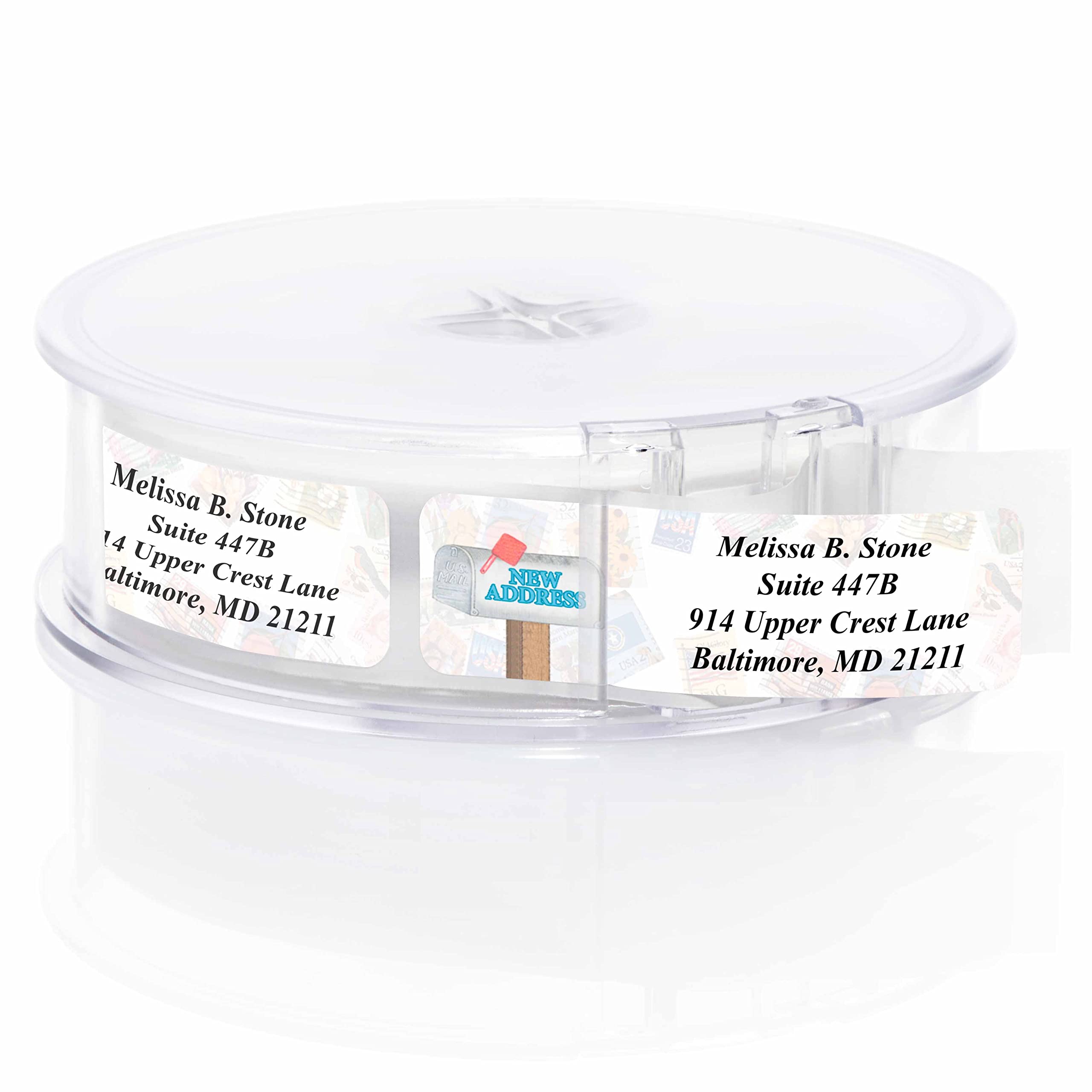 Amazon.com : Just Moved Designer Rolled Address Labels with Elegant ...