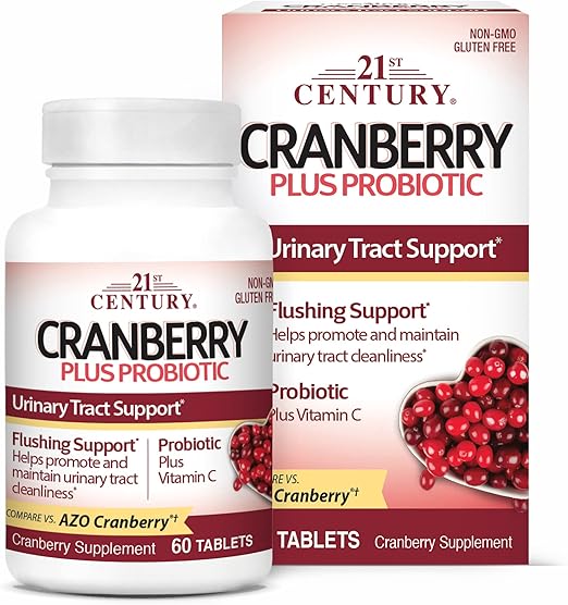 Amazon.com: 21st Century Cranberry Plus Probiotic Tablets, 60 Count ...