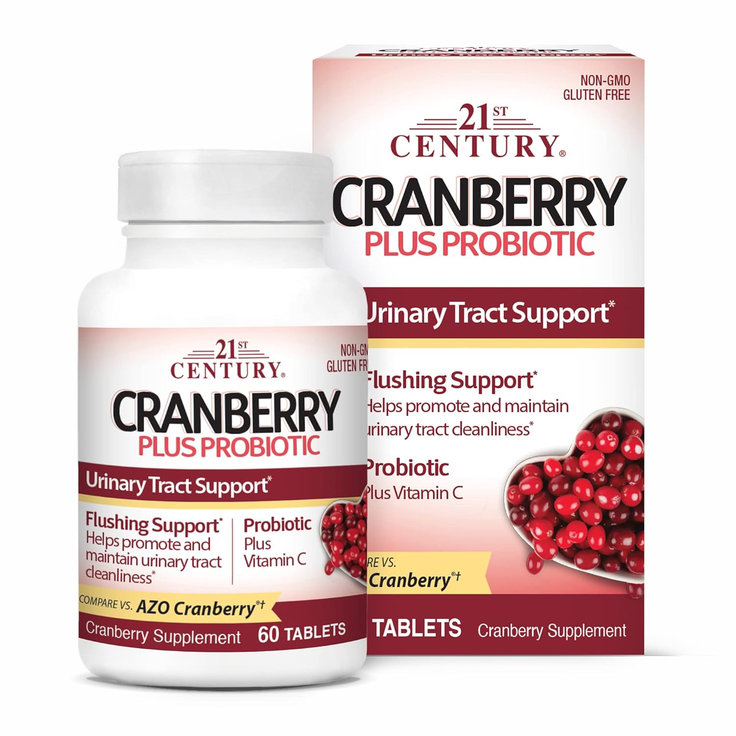 21st Century, Cranberry Plus Probiotic, 60 Tablets : Amazon.in: Health ...