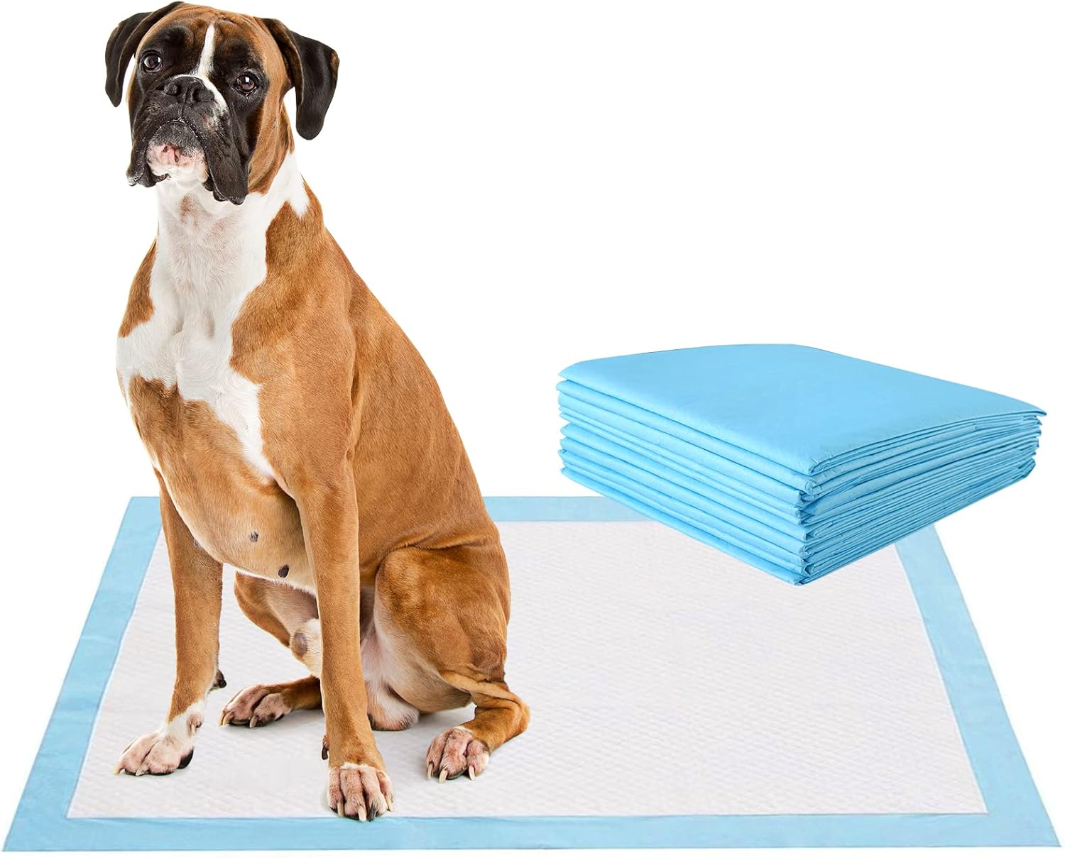 Costway 100Pcs Dog Training Pads, 75x90cm Training Puppy Training Pads ...