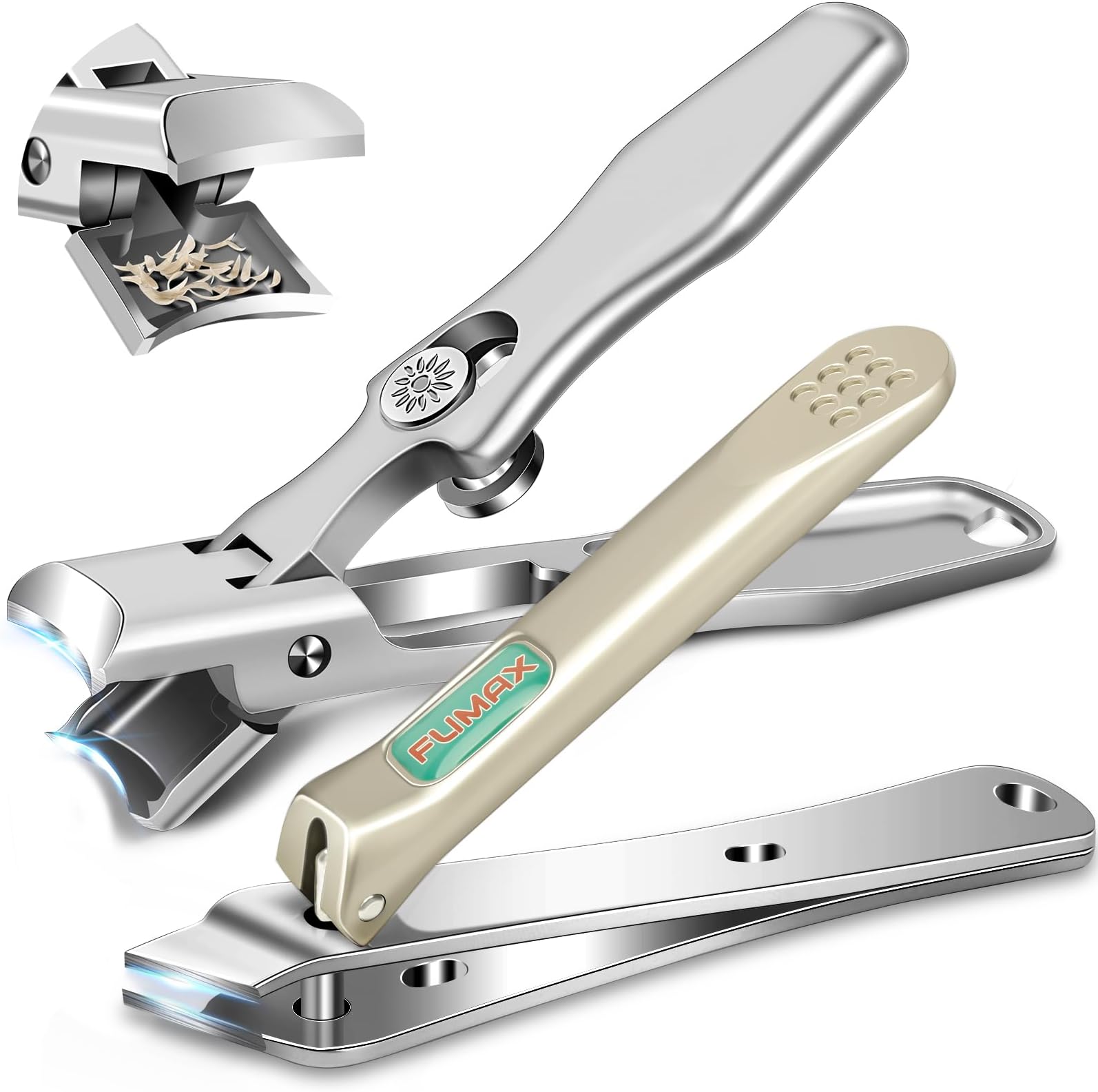 Amazon.com : Anti-Splash Toe Nail Clippers with Catcher for Thick Hard ...