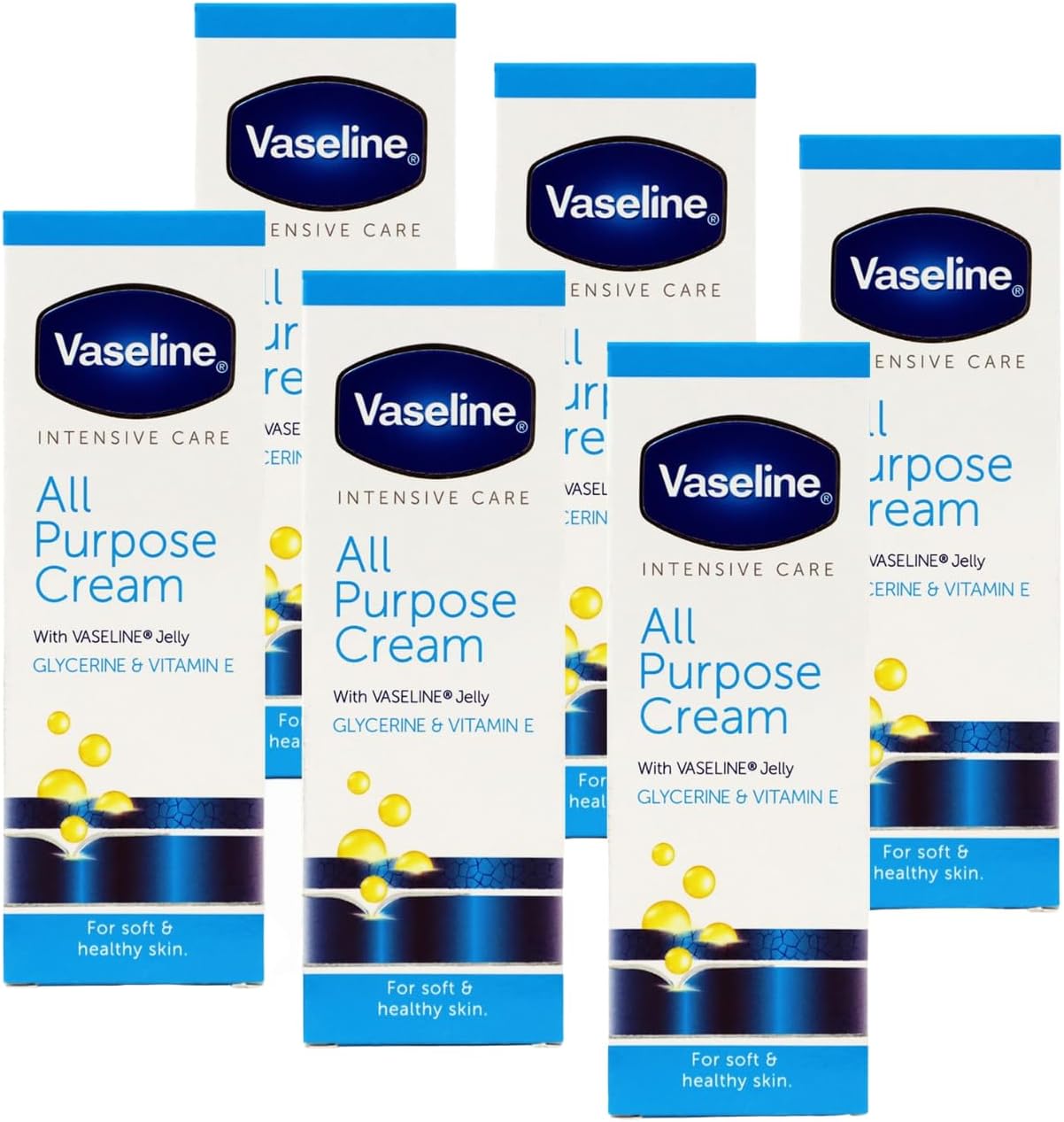 Amazon.com : Vaseline All Purpose Cream Cocoa Glow, with Pure Cocoa ...