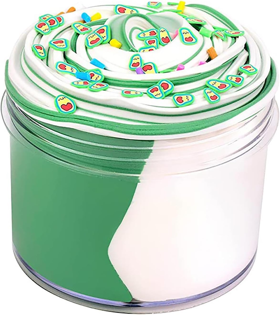 Amazon.co.jp: Green Slime Toys - 70L Squishy Toy Avocado Slime Butter ...