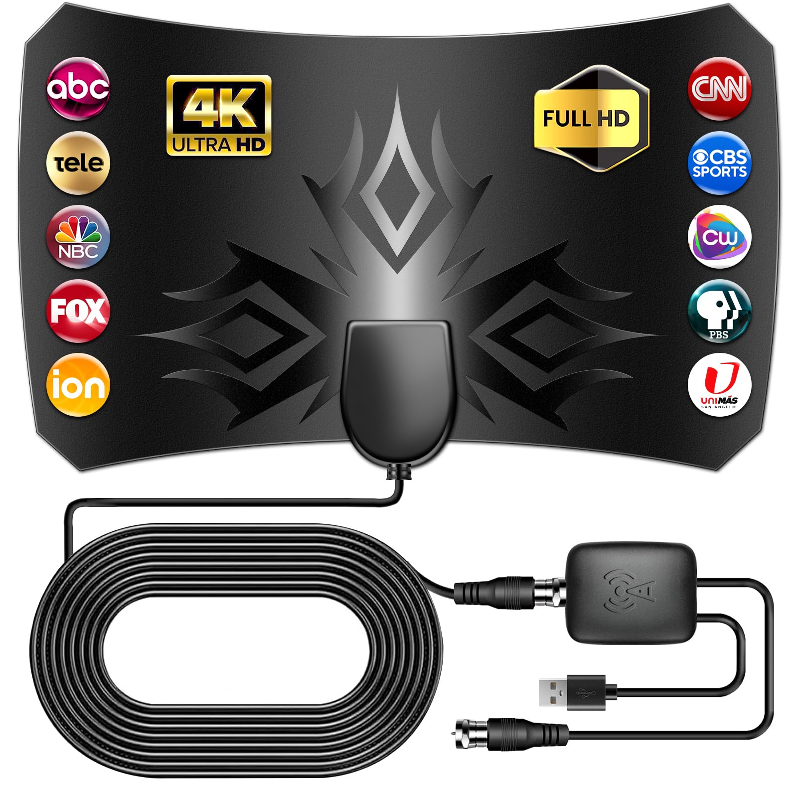 Amazon.com: TV Antenna for Smart TV Indoor-Amplified HDTV Antenna with ...