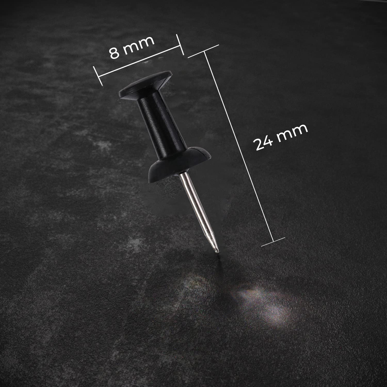 Snapklik.com : 600 Black Push Pins For Bulletin Board Thumb Tacks For ...