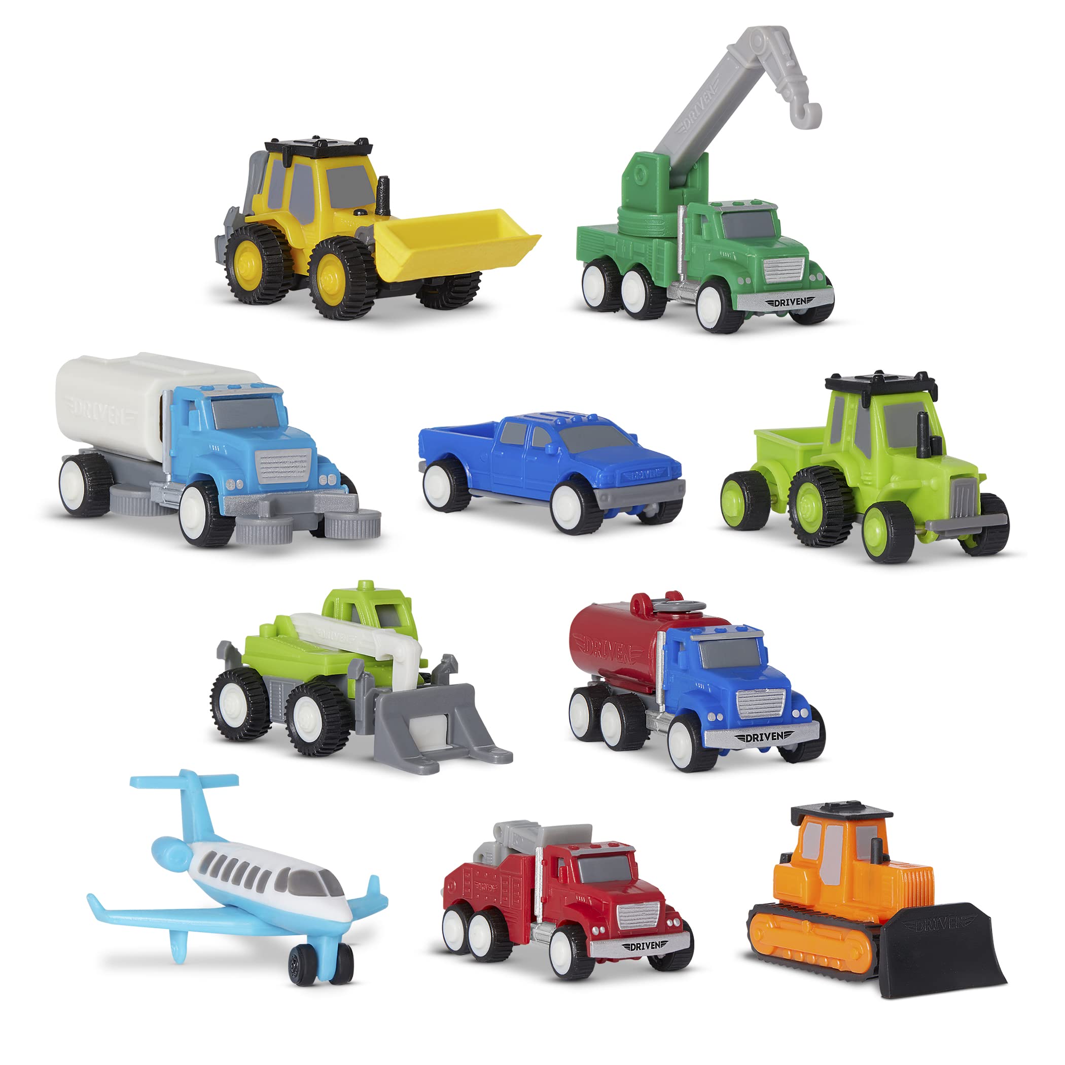 Amazon.com: Driven by Battat – Mini Toy Car Set – Toy Trucks for Kids ...