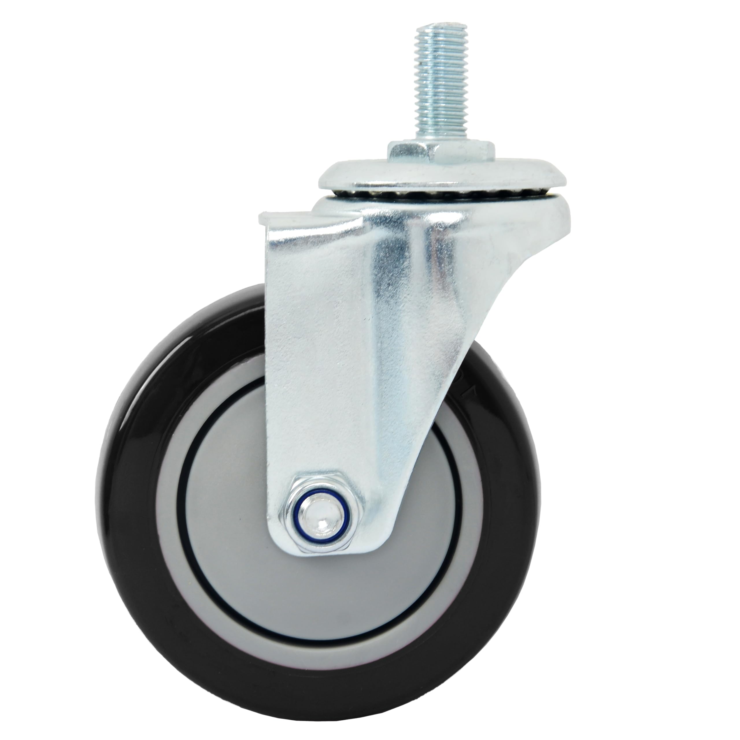 Finnhomy Swivel Caster Wheels 4 Inch Threaded Stem Casters Set of 4 ...