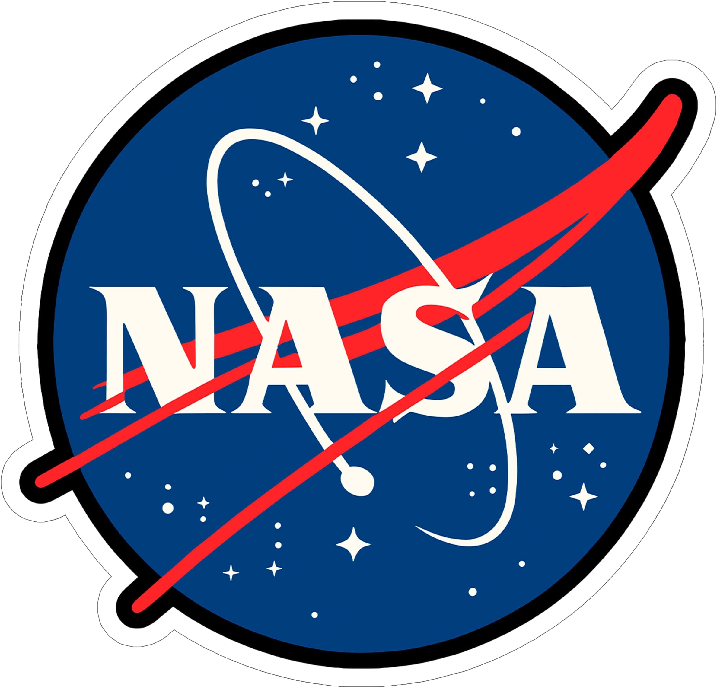 Amazon.com - 2-Pack NASA Stickers for Car Window Bumper Helmet Tumbler ...