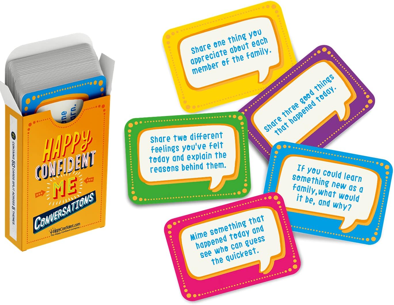 Happy Confident Me Conversations Cards - Cards for the whole family to ...