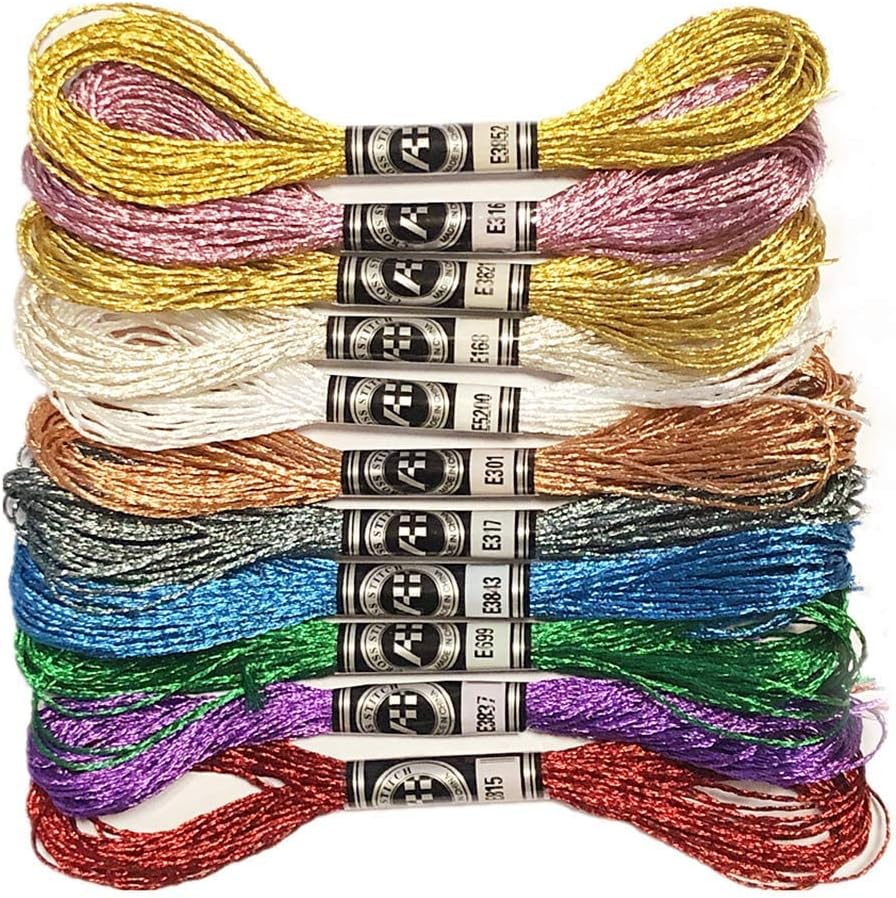 GCS LONDON 20 Large Silk Multi Coloured Embroidery Threads/Floss - Nice ...