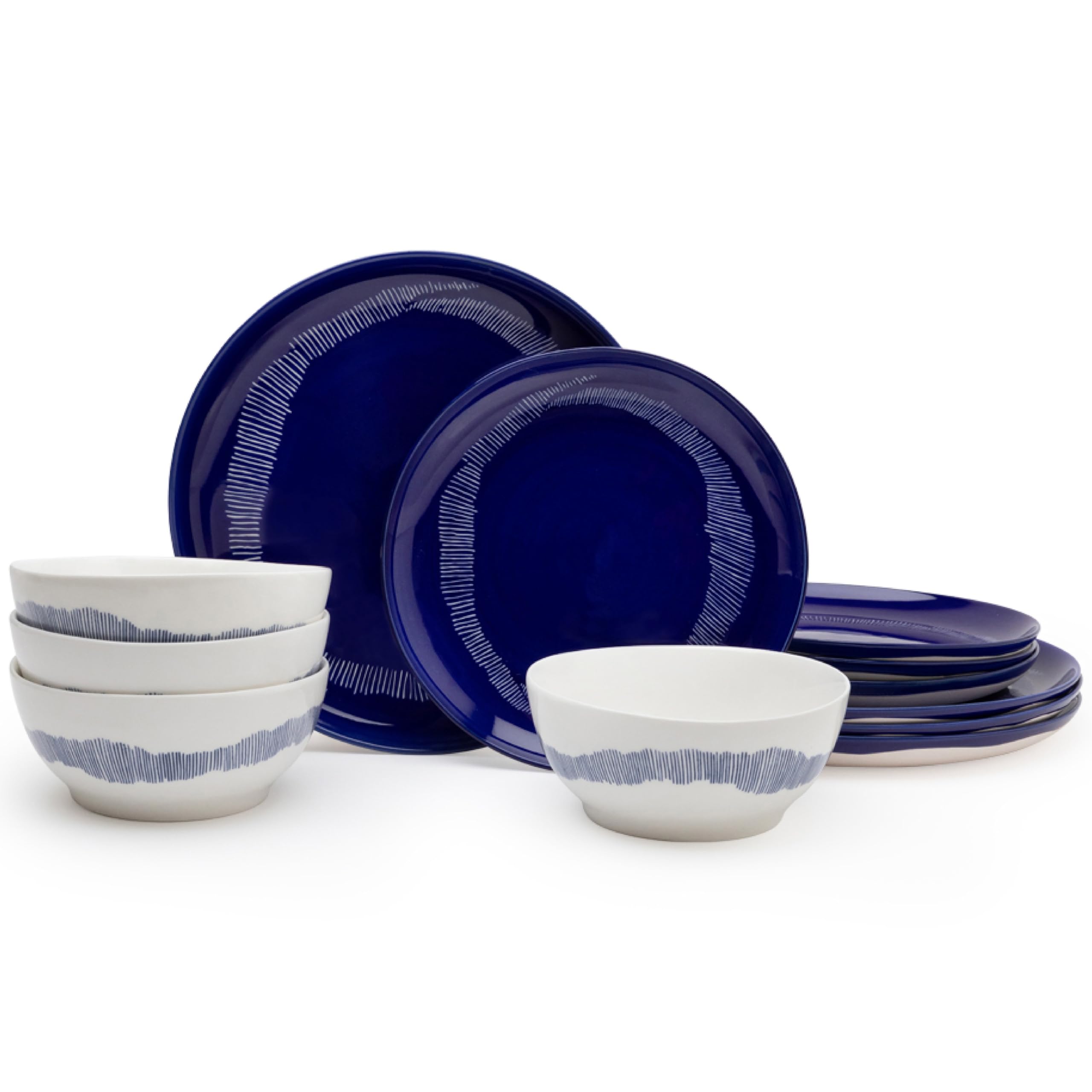 Amazon.com | Serax 12-Piece Dinnerware Set for 4 | Feast tableware by ...