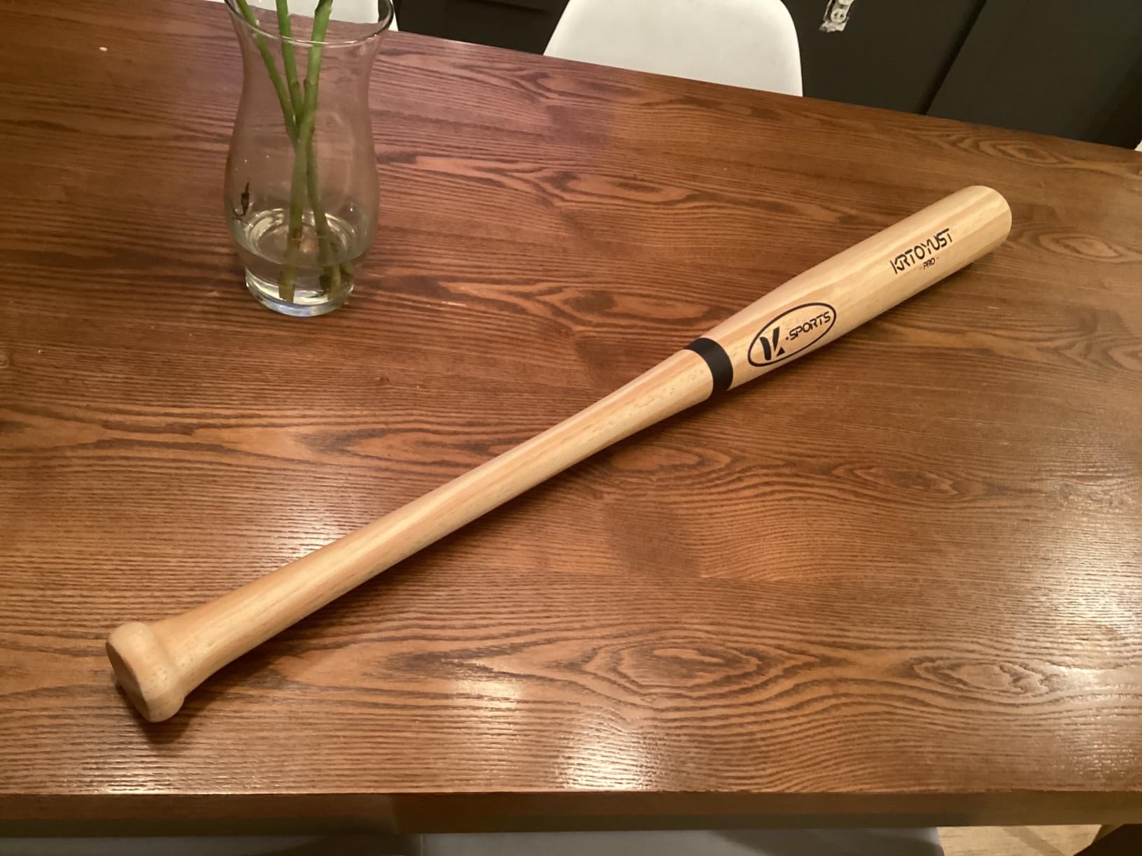 Amazon.com : KRTOYUST Baseball Bat,Wood Baseball Bat,Natural ...