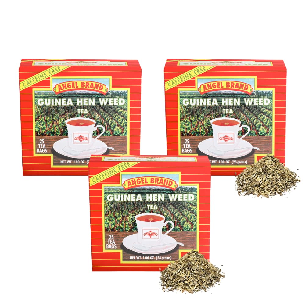 Amazon.com : "Angel Brand Guinea Hen Weed Root 25 Tea Bags – Natural ...