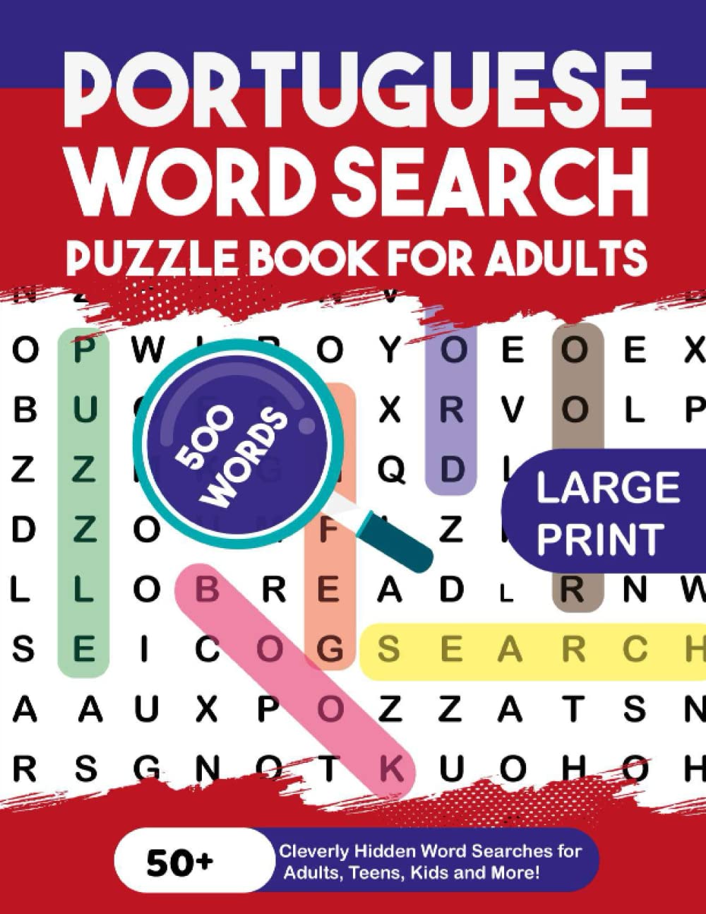 Portuguese Word Search Puzzle Book fo Adults: Large Print for Adults in ...