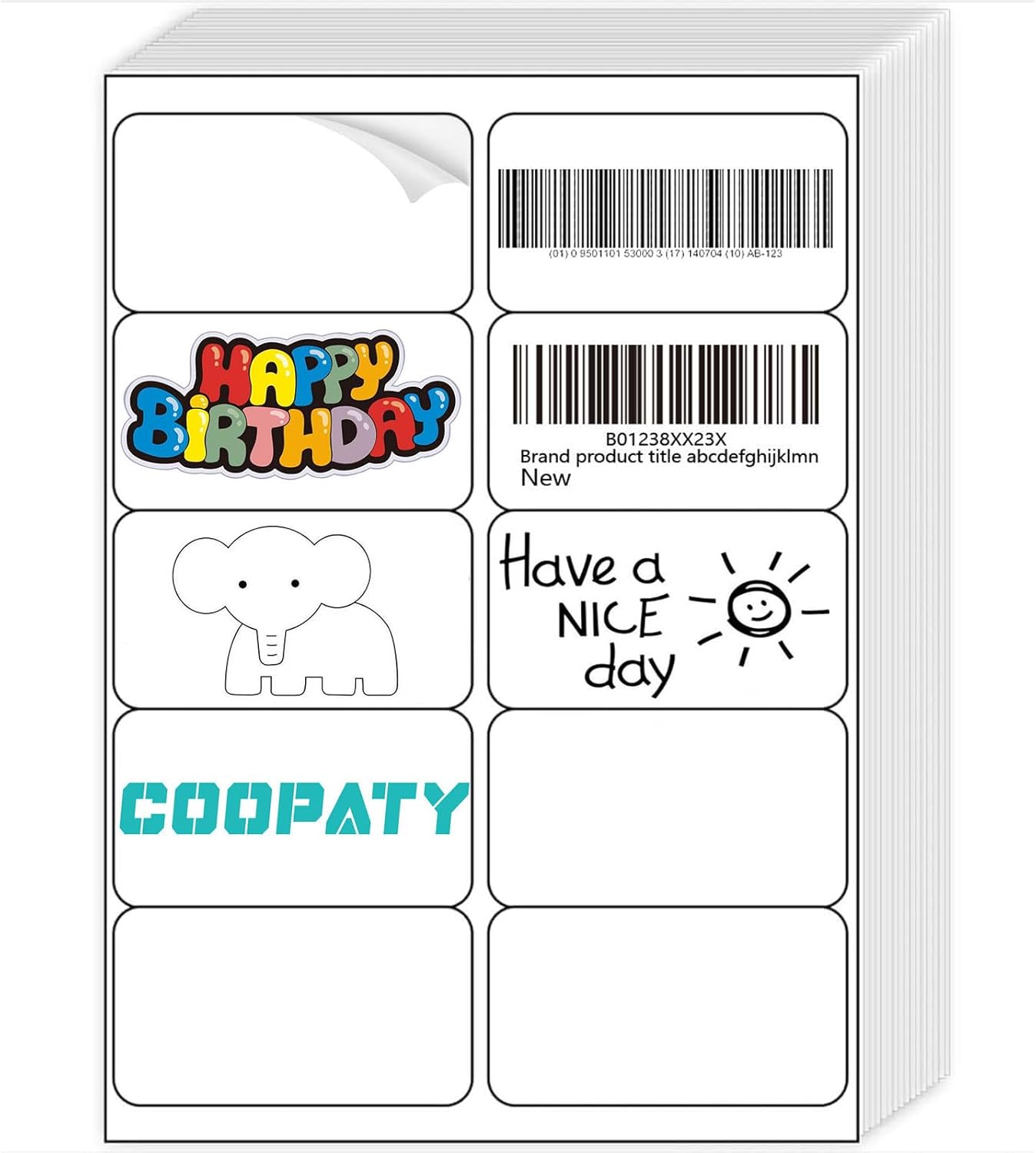 Amazon.com : Coopaty 2"x4" Shipping Labels, FBA 10 Up Address mailing ...