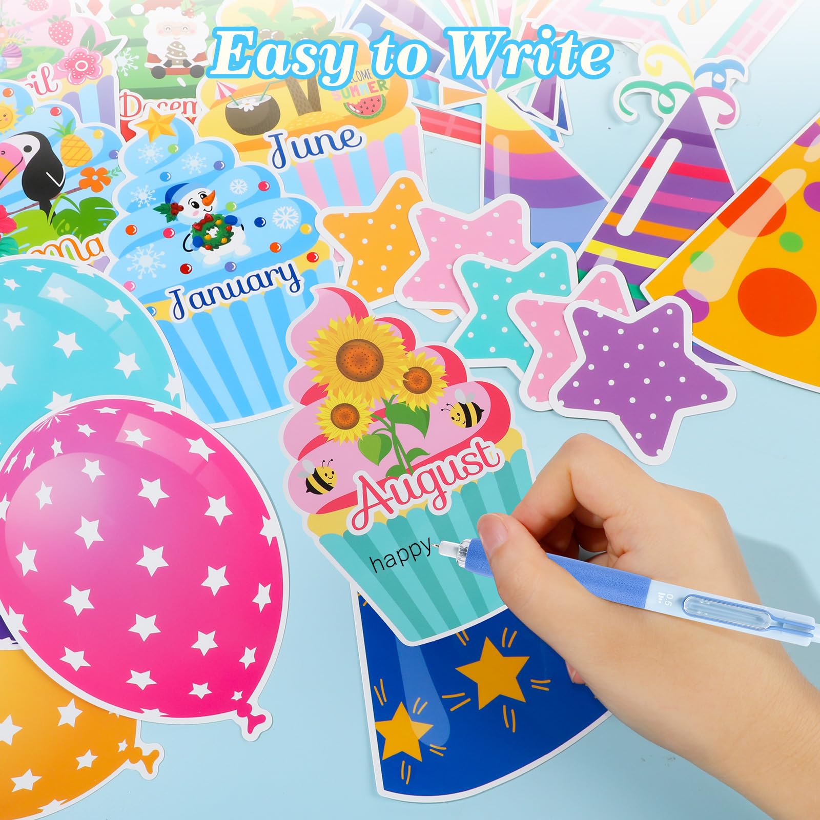 Snapklik.com : 43-Piece Happy Birthday Bulletin Board Set, Classroom ...